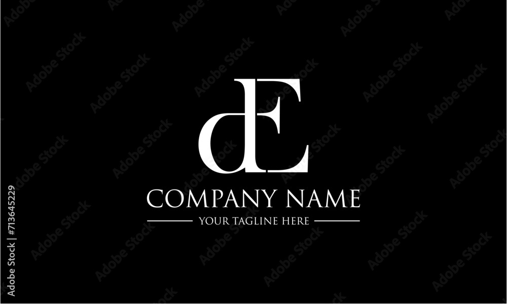 DE initial logo concept monogram,logo template designed to make your ...