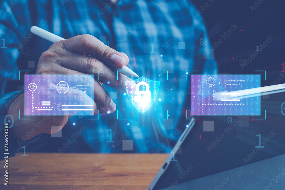 internet, Cyber, firewall security, Data protection, information safety ...