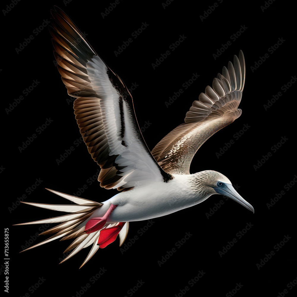 red footed boobies, red-footed booby (Sula sula), piquero patirrojo ...