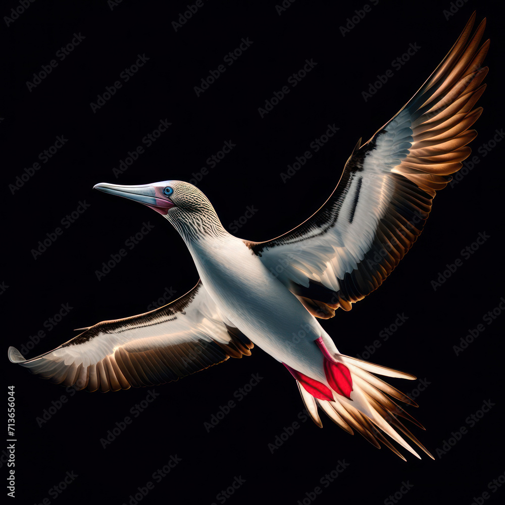 red footed boobies, red-footed booby (Sula sula), piquero patirrojo ...