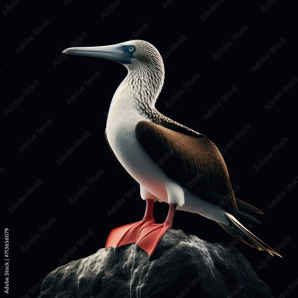 red footed boobies, red-footed booby (Sula sula), piquero patirrojo ...