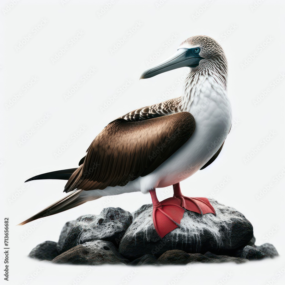 red footed boobies, red-footed booby (Sula sula), piquero patirrojo ...