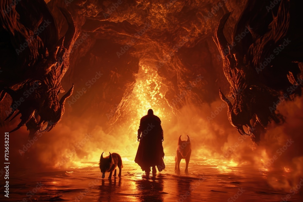 Lord of Shadows: A Cinematic Scene of Hades, the Greek God of the ...