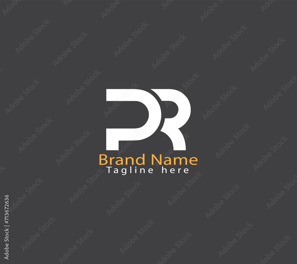 PR logo. EPS file. Editable Color. CMYK Color mode. Free Font used ...