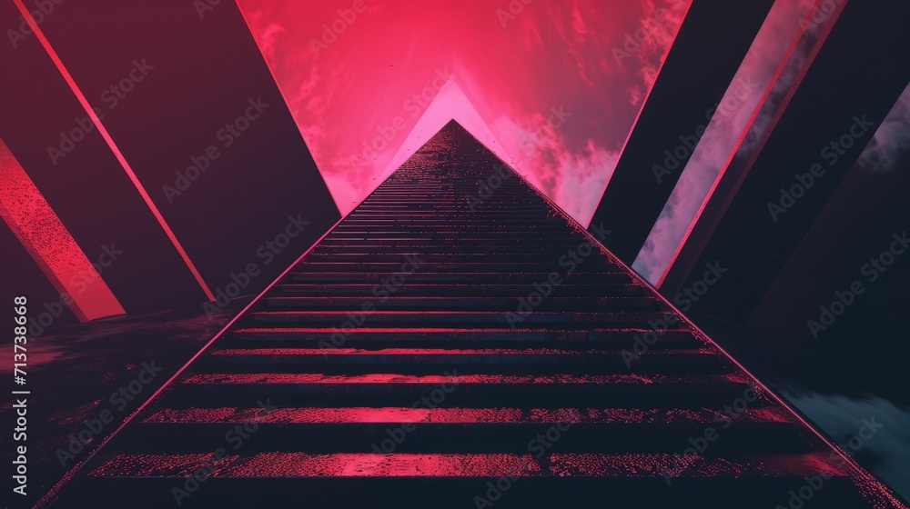 Color Damp Gritty Stairs going up and the Whole Scene looks like a ...