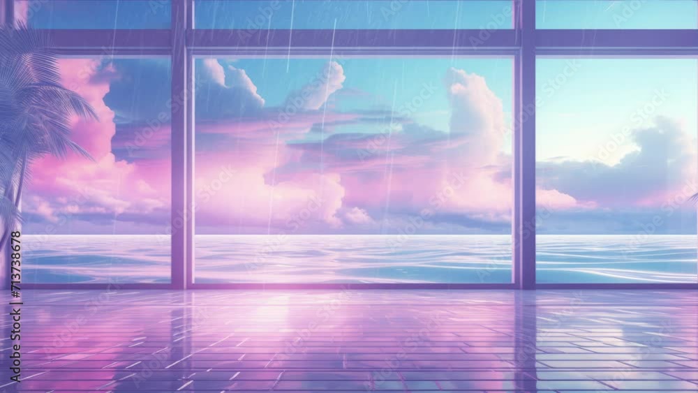 Living room lo-fi retro 80s and 90s background. Psychic Waves ...