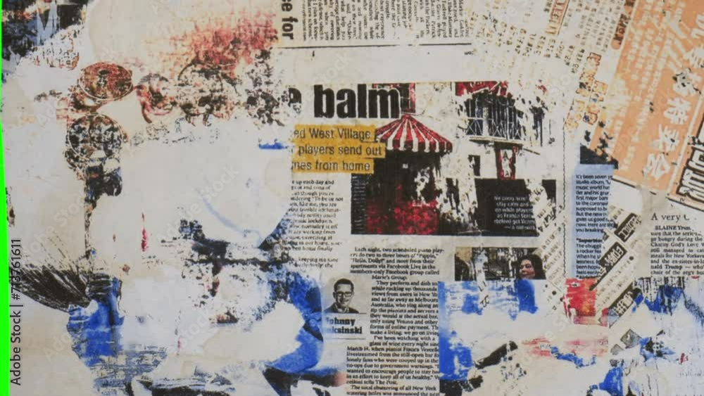 Paper folding stop motion,4k Paper animation, slow motion over green ...