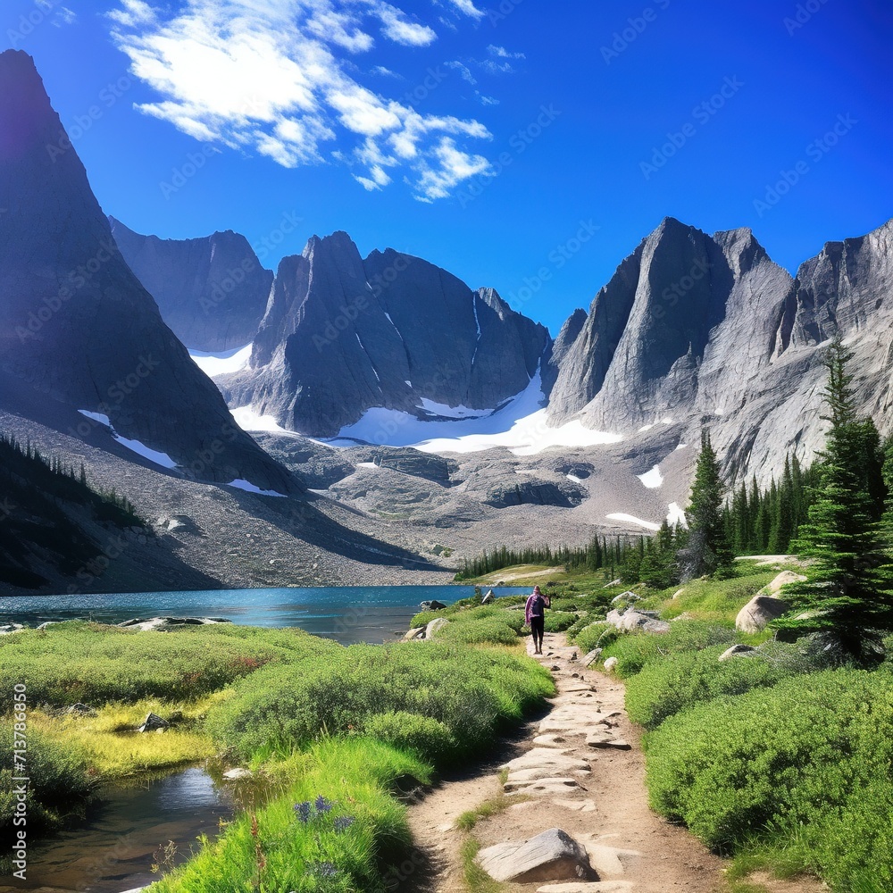 The Iceberg Lake Trail is a favorite among experienced hikers, who are ...