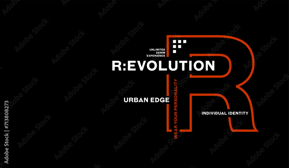 Revolution, abstract typography motivational quotes modern design ...