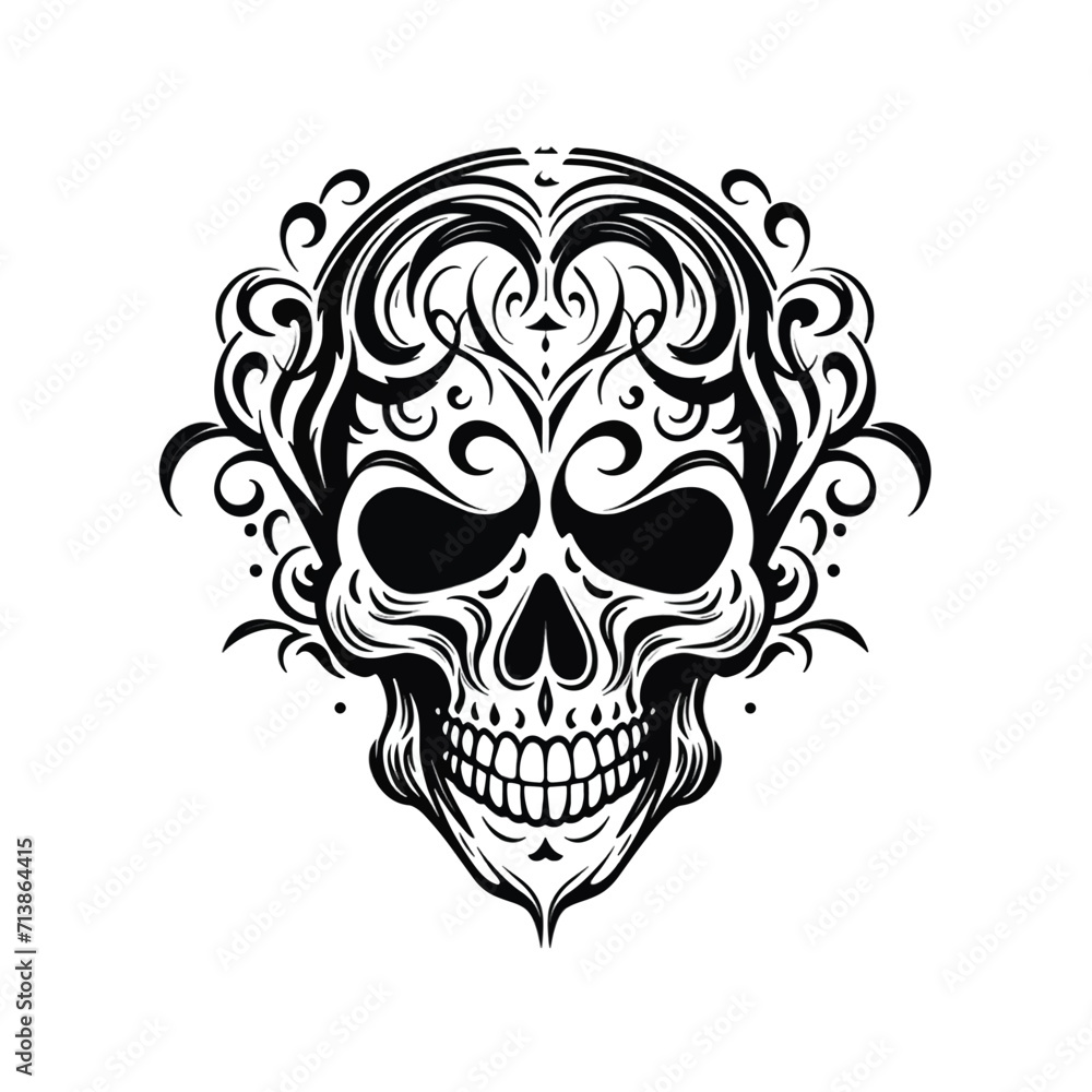 Human male skull frog hand drawing hand drawing shading hand drawn ...