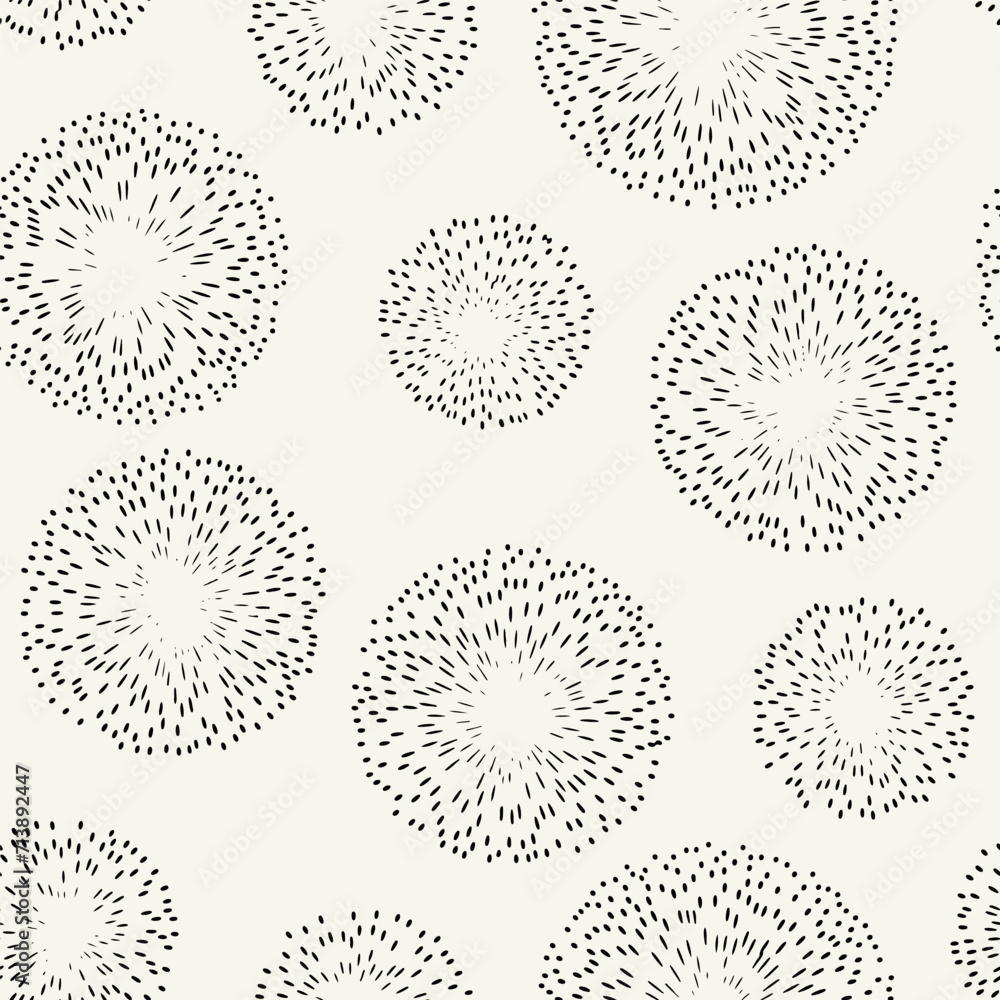 Vector seamless pattern. Random disposed organic shapes. Stylish ...