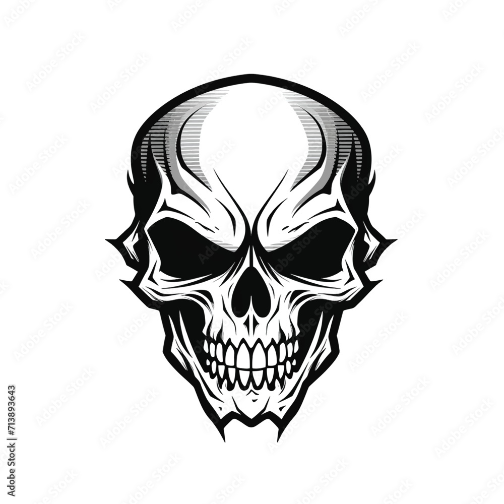 Vetor de Hand drawn turkey dilophosaurus skull hand drawn house wedding ...