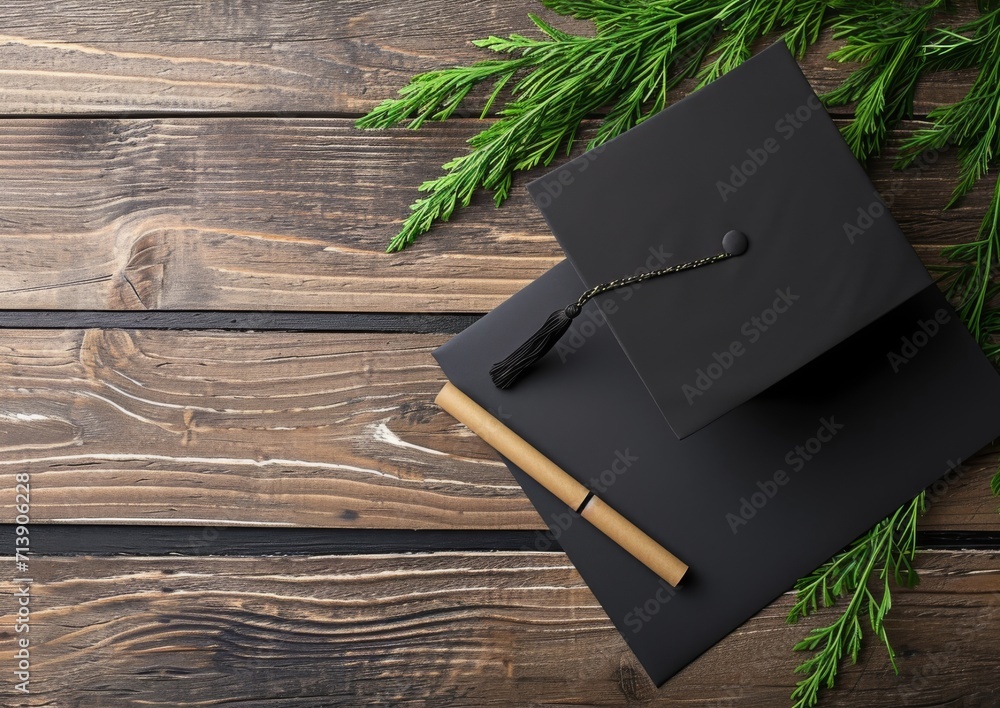 Graduation Announcement High School College Card 5 x 7 Background Image ...