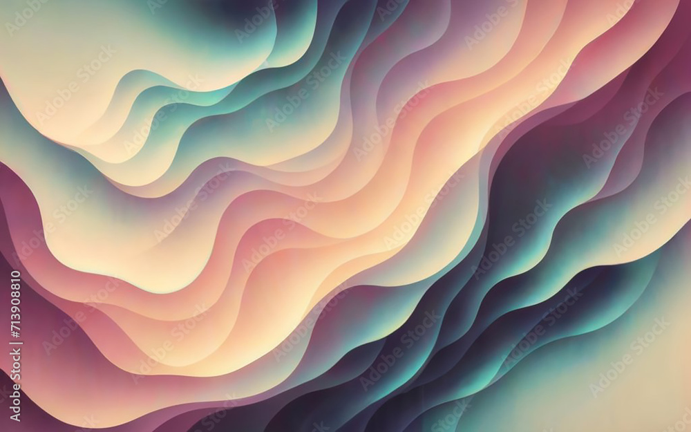 Design an abstract background that mimics the delicate and flowing ...