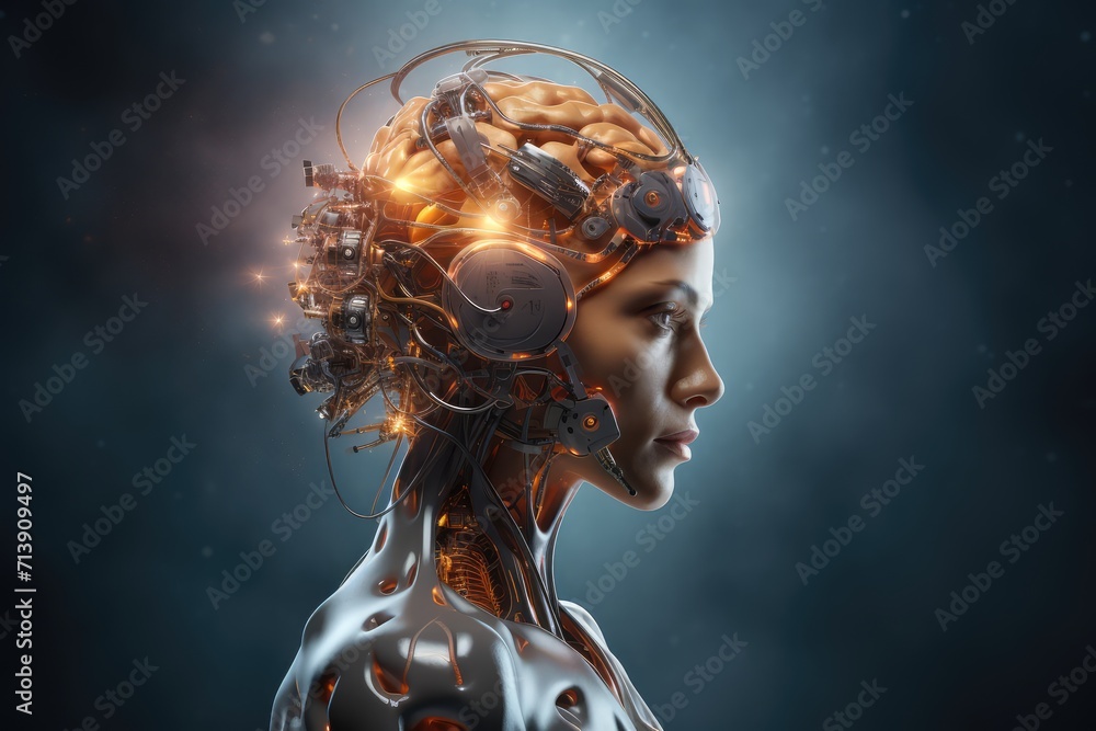 Brain sectional imaging X-ray and CT scan technique, cyborg radiography ...