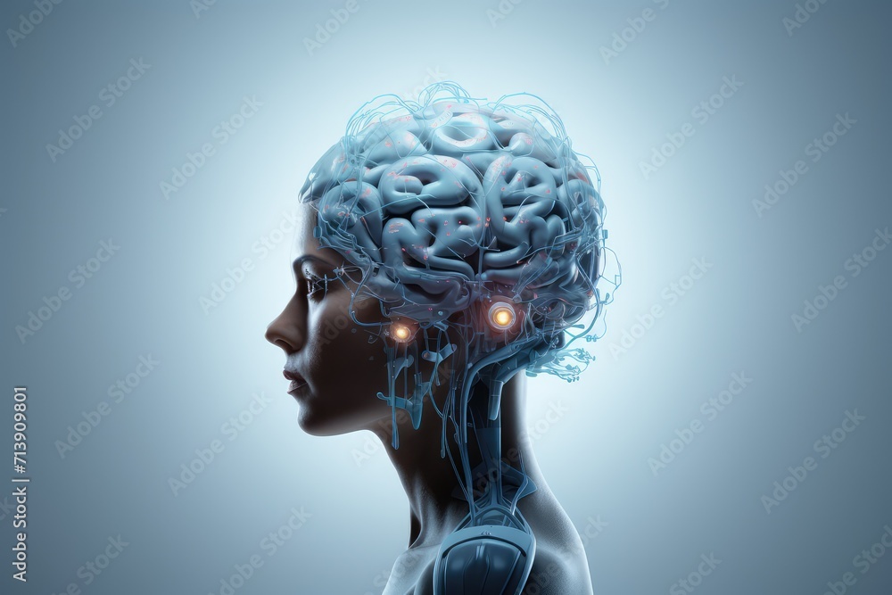 Brain sectional imaging X-ray and CT scan technique, cyborg radiography ...
