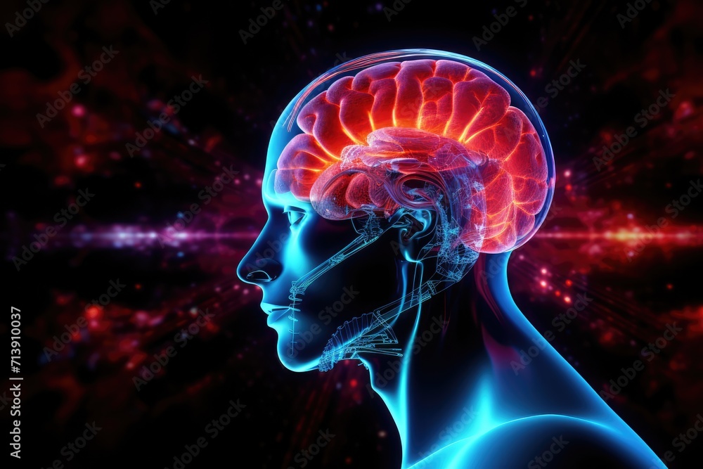 Brain sectional imaging X-ray and CT scan technique, cyborg radiography ...