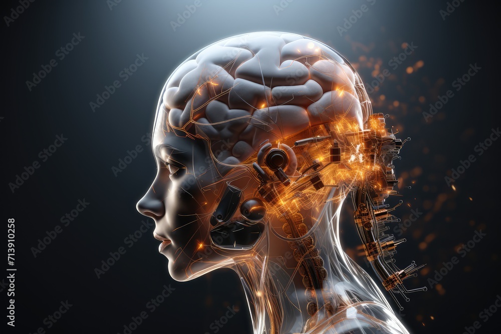 Brain sectional imaging X-ray and CT scan technique, cyborg radiography ...