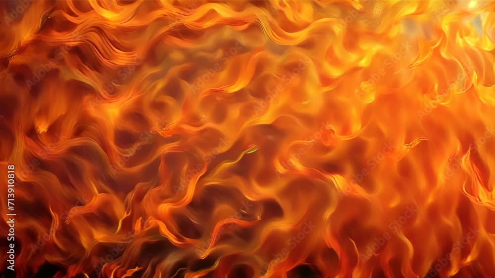 Intense visual expressing blazing flames and the flow of energy Stock ...