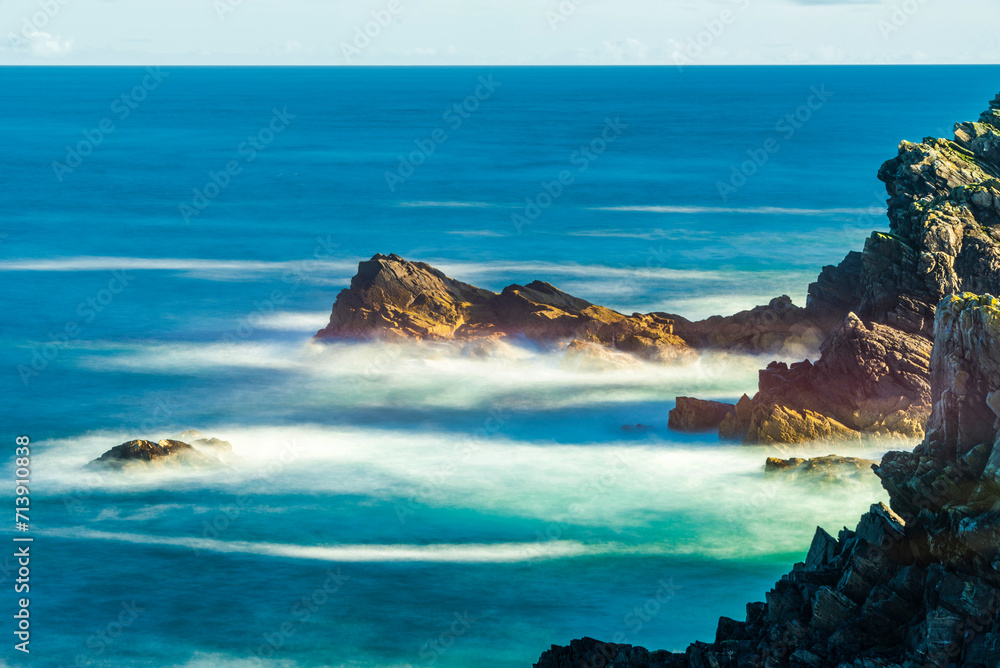 views of the Butt of Lewis Lighthouse and its seascape, isle of Lewis ...