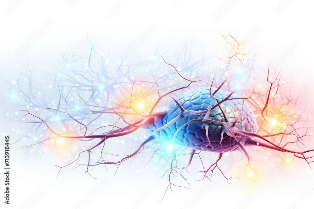 Neuronal Network Neurons Brain Synapses Connections To Peripheral Nervous System Pns Brain