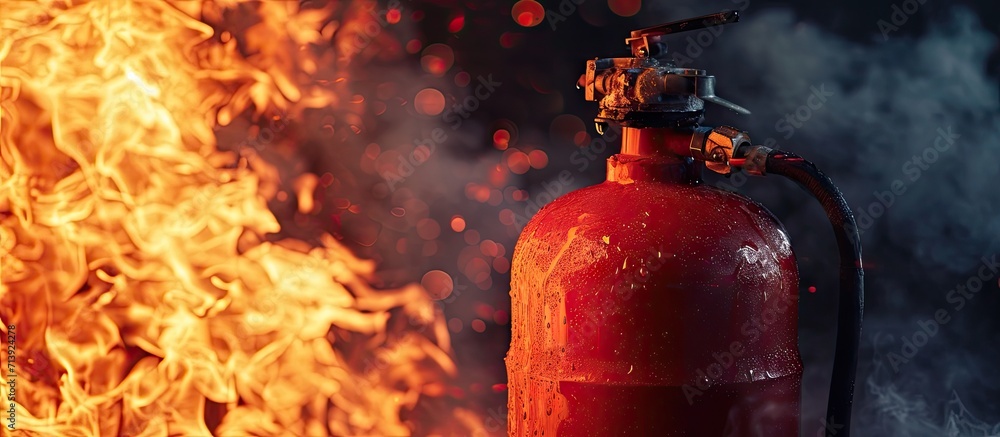 Fire drills using a gas cylinder as a fuse The fires caused by gas to ...