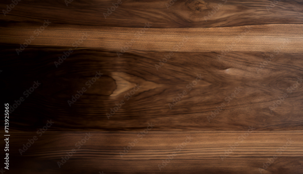 Black walnut wood texture from two boards oil finished, generative AI ...