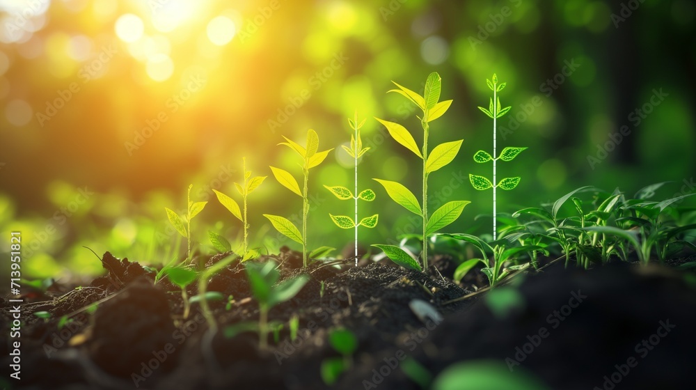 Illustration of plant growth stages from seed to mature plant ...