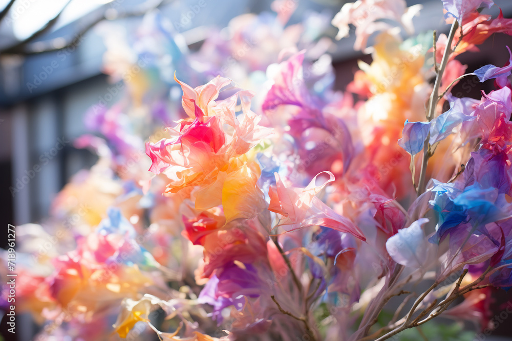 multicolor intangible essence of air, with a representation of its ...