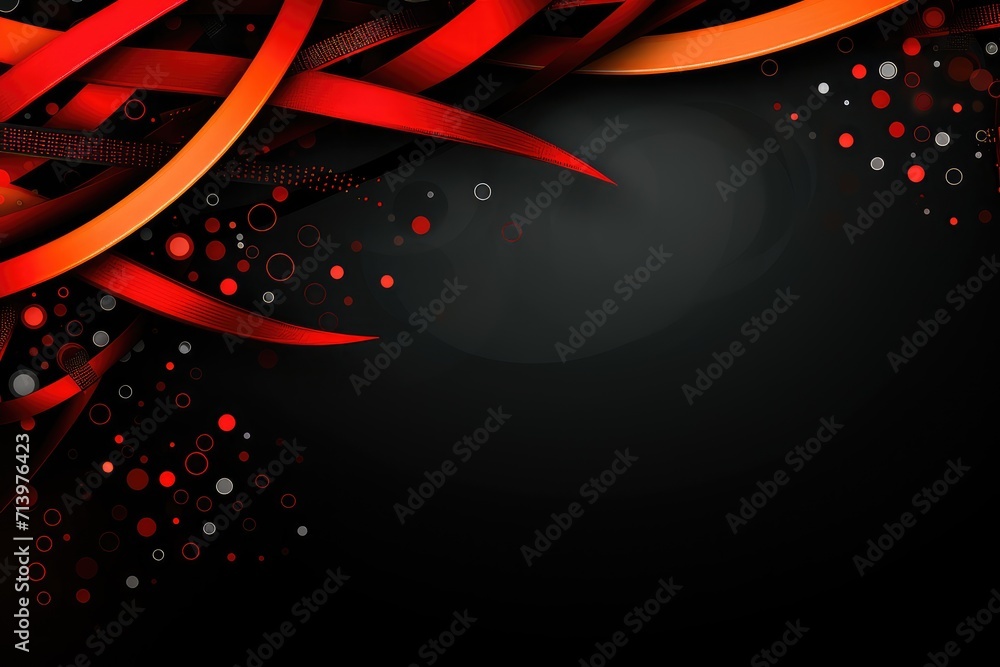 Black and red ribbon for awareness days as murdered children, loss of a ...