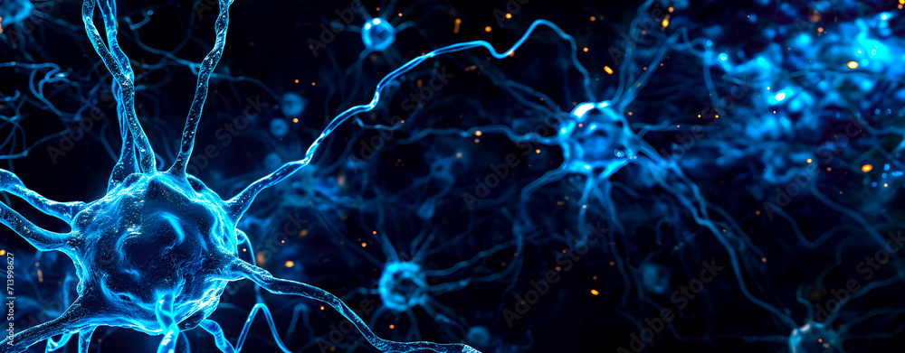 Connection between two neurons in the brain. Stock Illustration | Adobe ...