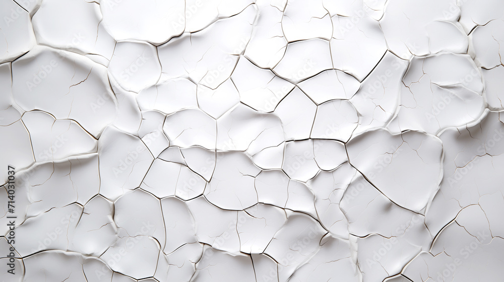 Broken Crumbling Plaster - Cracked Ceramic Texture - White Paint ...