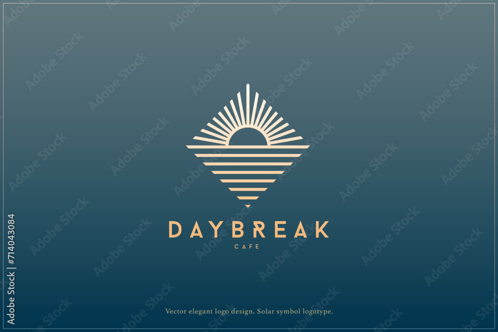 Celestial logo design, Star logotype, Planet, Space, Universe, Minimal ...