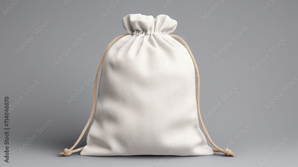 Black Drawstring Pack template Mock up of Bag. Canvas Bag with ...