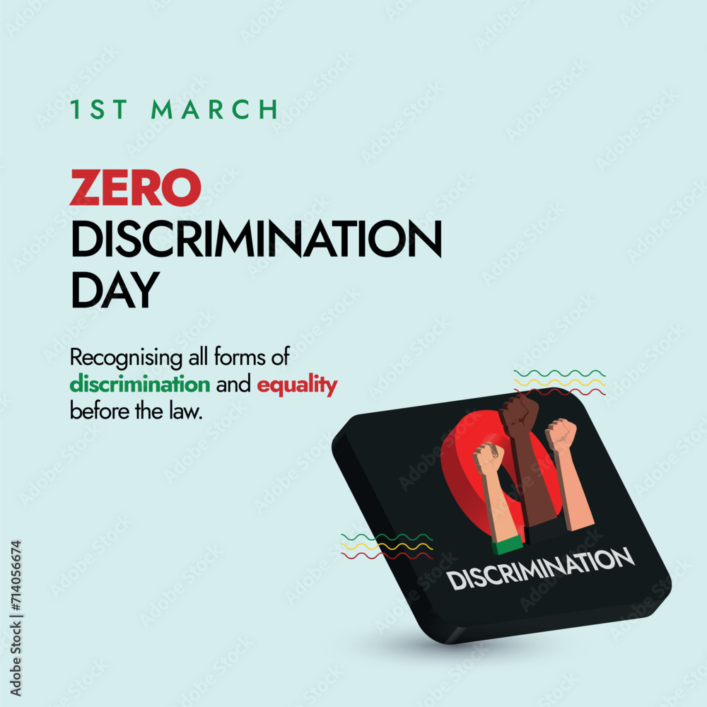 Zero Discrimination day. 1st March Zero Discrimination day celebration ...