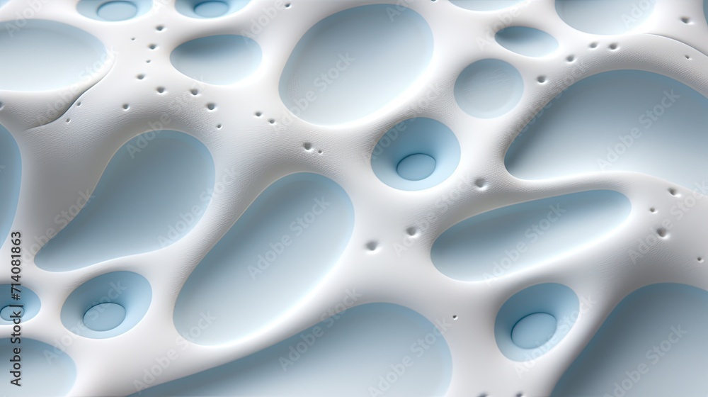 Porous material with holes in the surface. A background for a ...