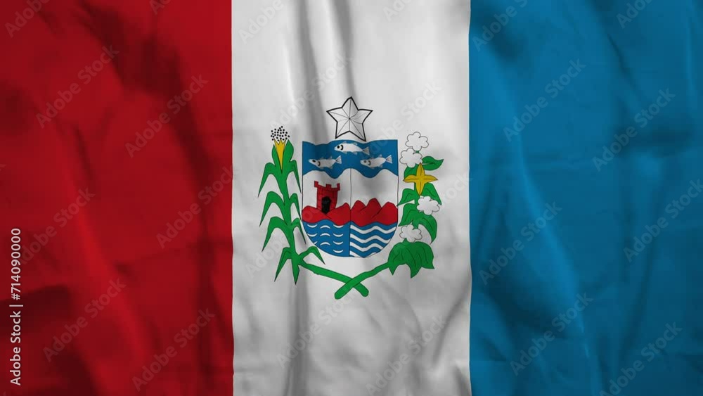 Vidéo Stock Flag of Alagoas. Flags of the states of brazil in high 4K ...