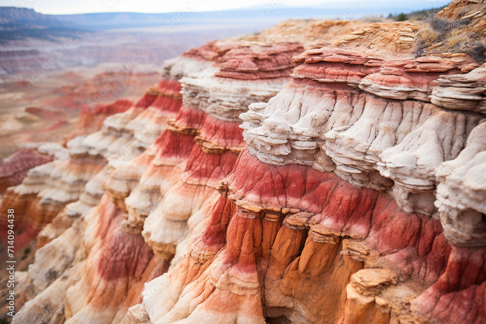 multicolor the way wind erosion reveals the layers and textures of the ...