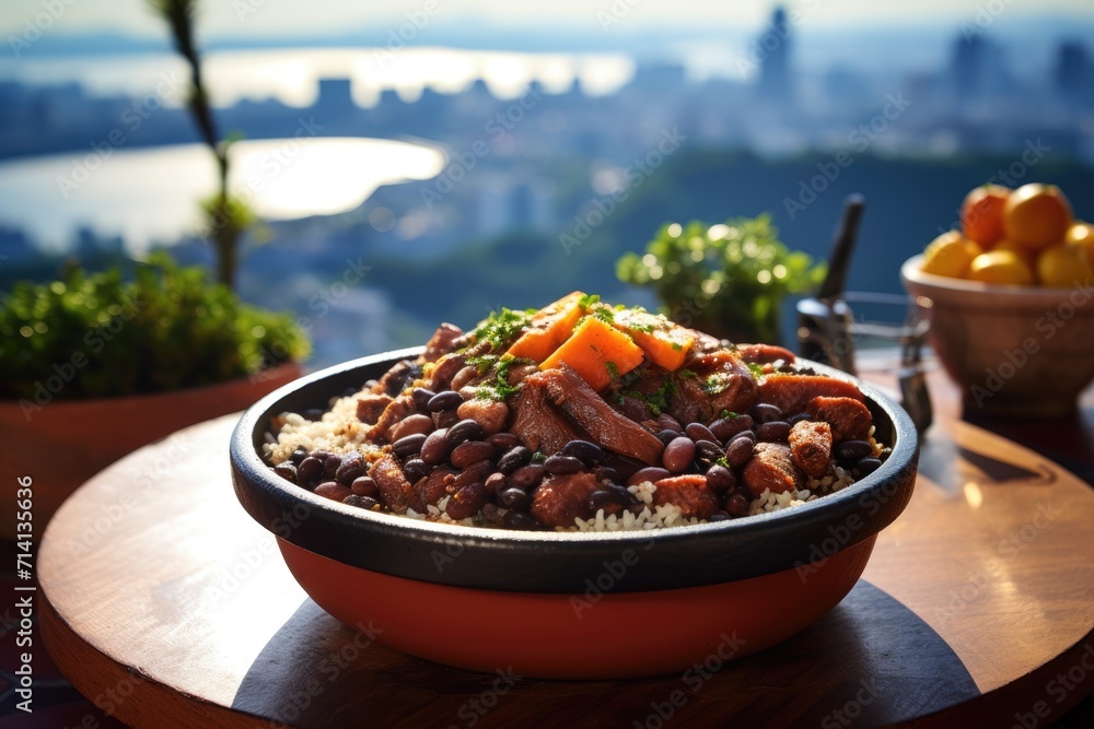 Savoring Brazil: A Plate of Traditional Brazilian Feijoada Takes Center ...