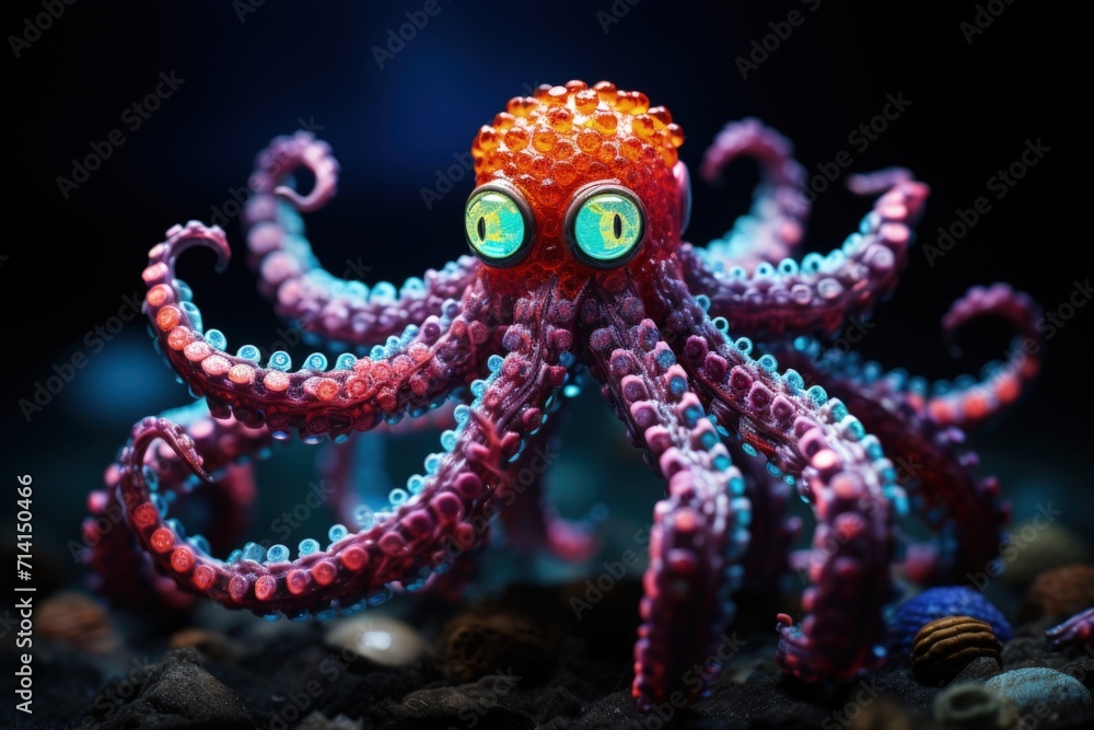Colorful DIY octopus craft for kids, promoting creativity and fine ...