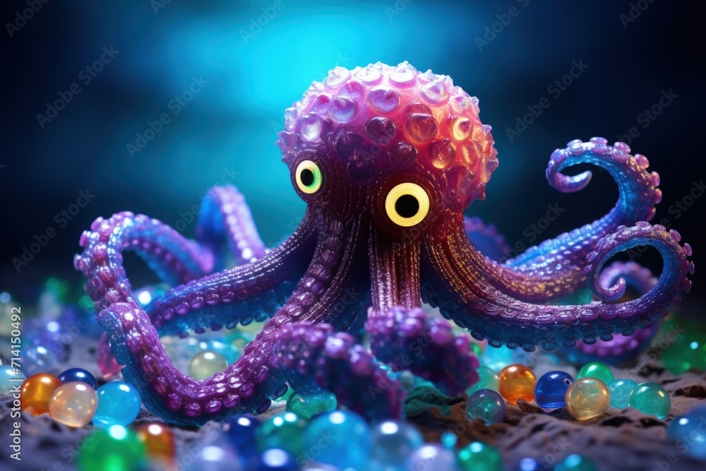 Colorful DIY octopus craft for kids, promoting creativity and fine ...