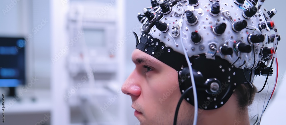 Clinic test for brain activity using EEG. Stock Photo | Adobe Stock