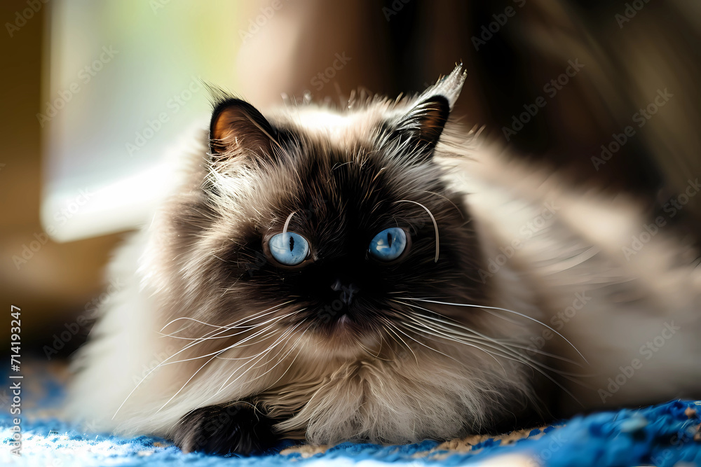Himalayan cat - Originated in the United States, a cross between ...