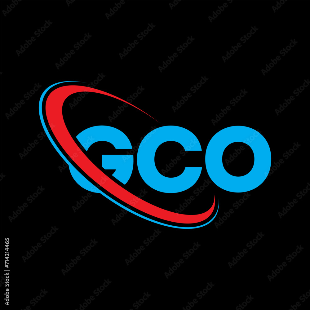GCO logo. GCO letter. GCO letter logo design. Intitials GCO logo linked ...