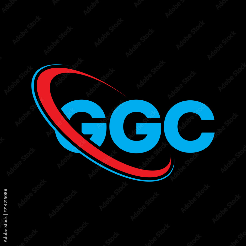 GGC logo. GGC letter. GGC letter logo design. Initials GGC logo linked with circle and uppercase ...