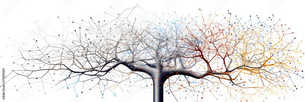 Foto de High-resolution Image of a Deep Learning DL Decision Tree Model ...