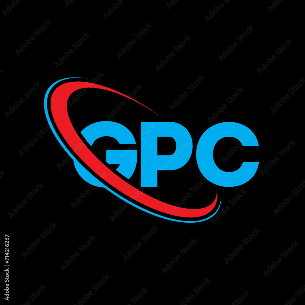 GPC logo. GPC letter. GPC letter logo design. Initials GPC logo linked ...