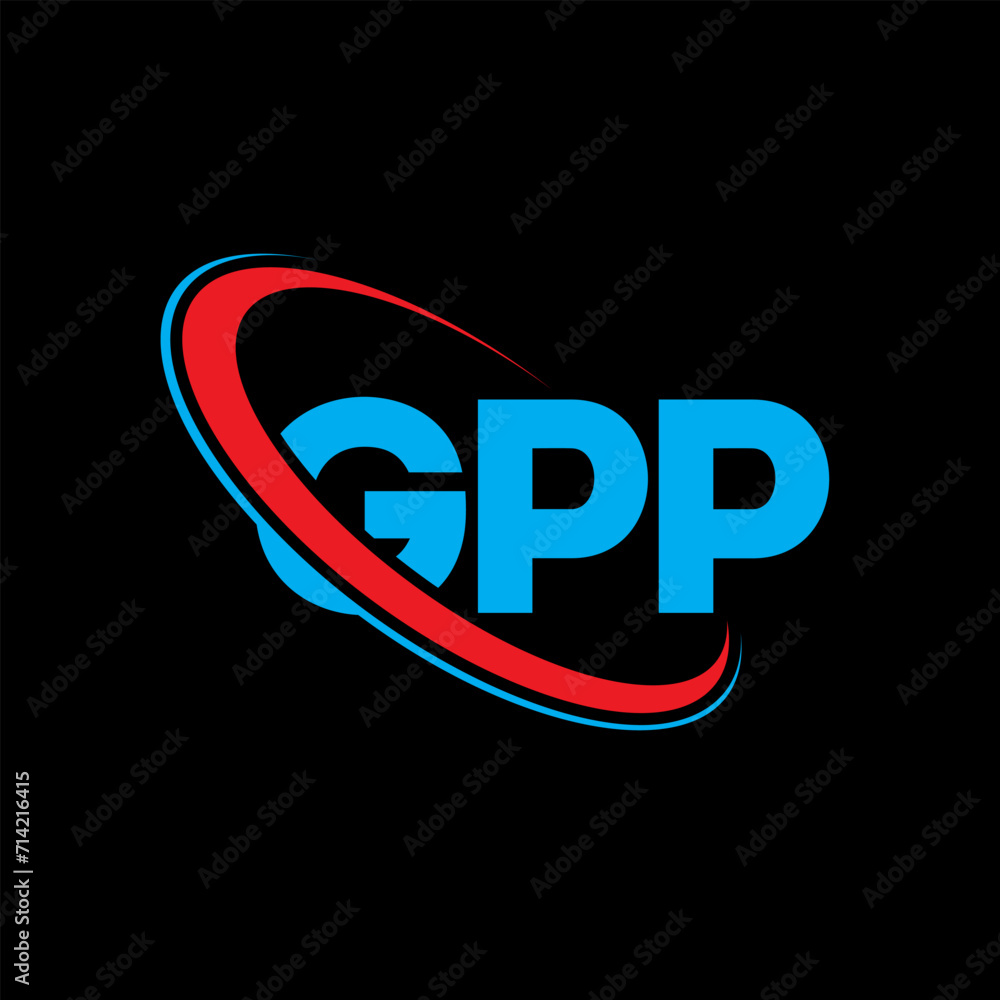 GPP logo. GPP letter. GPP letter logo design. Initials GPP logo linked with circle and uppercase ...