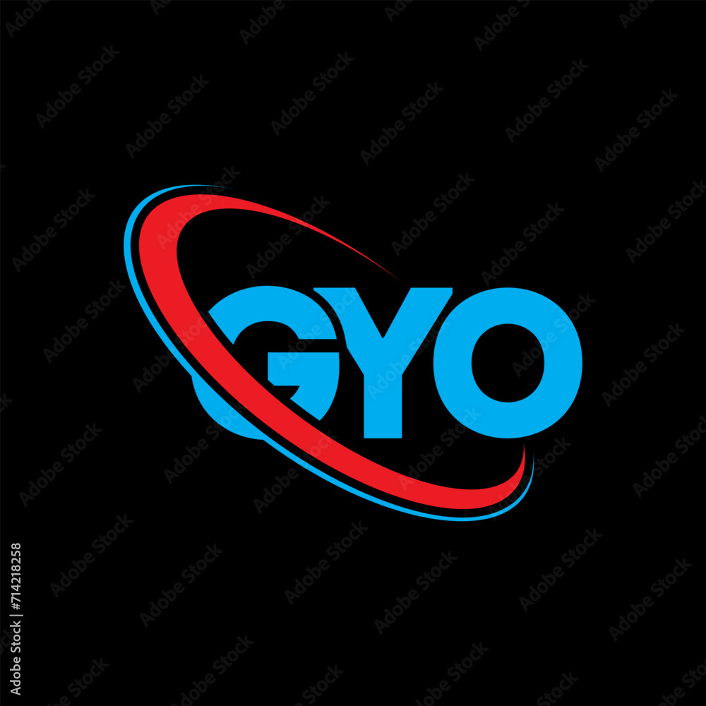 GYO logo. GYO letter. GYO letter logo design. Initials GYO logo linked ...