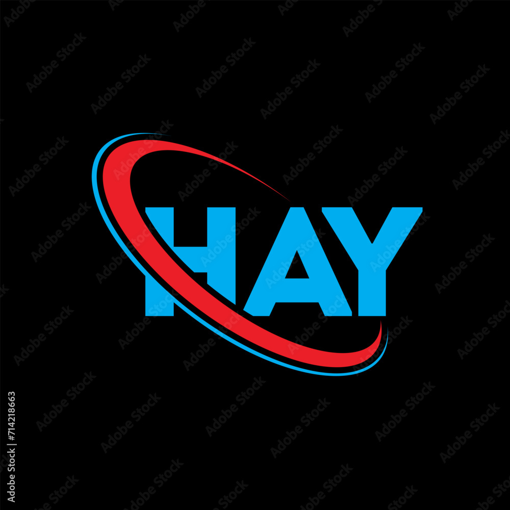 HAY logo. HAY letter. HAY letter logo design. Intitials HAY logo linked ...